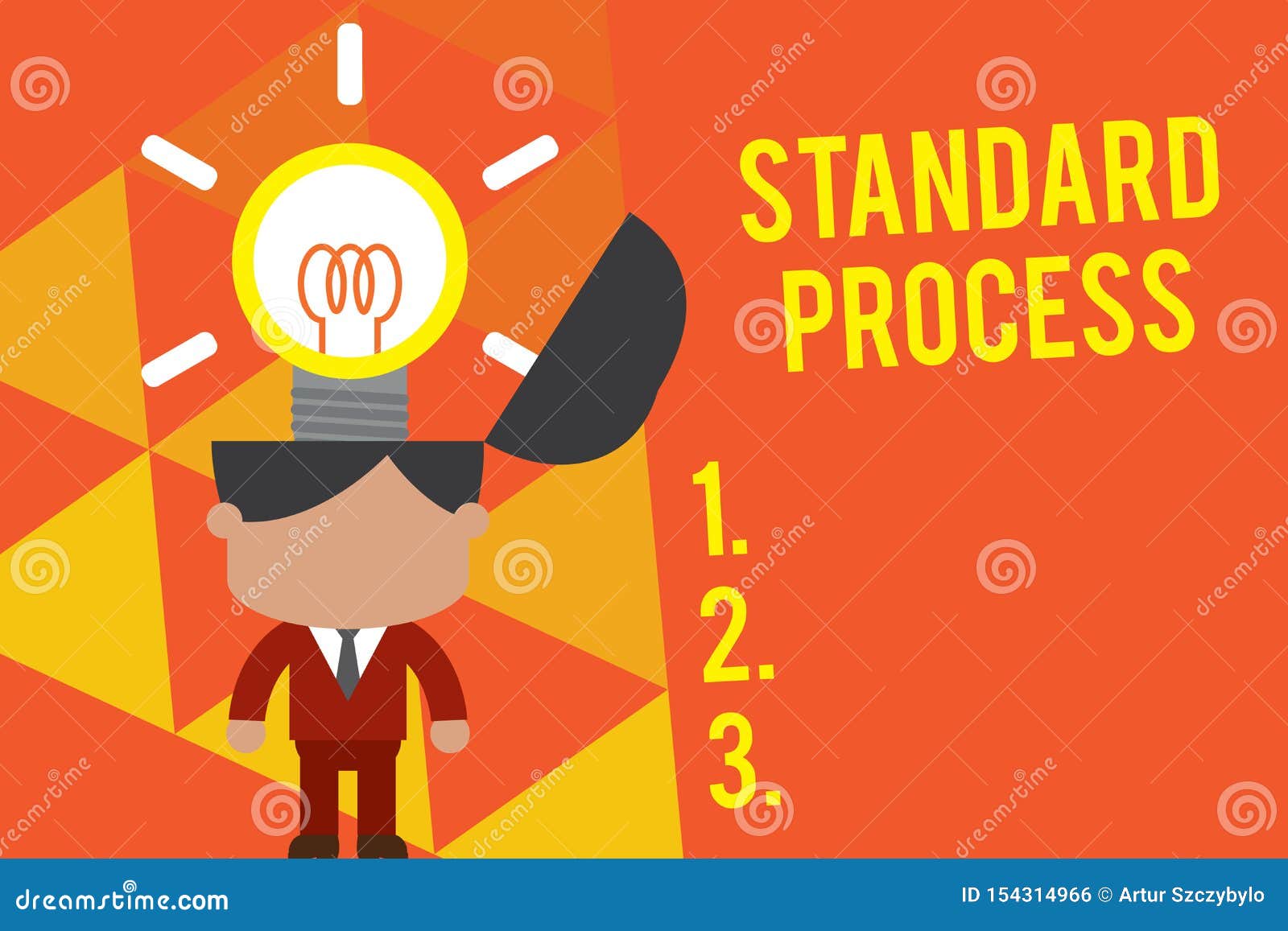 Handwriting Text Standard Process. Concept Meaning Rules Made To Be ...