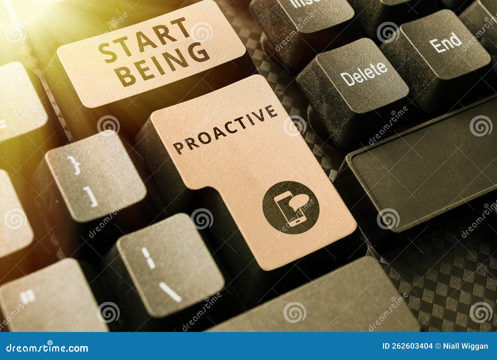 Handwriting Text Start Being Proactive. Word for Control Situations by ...