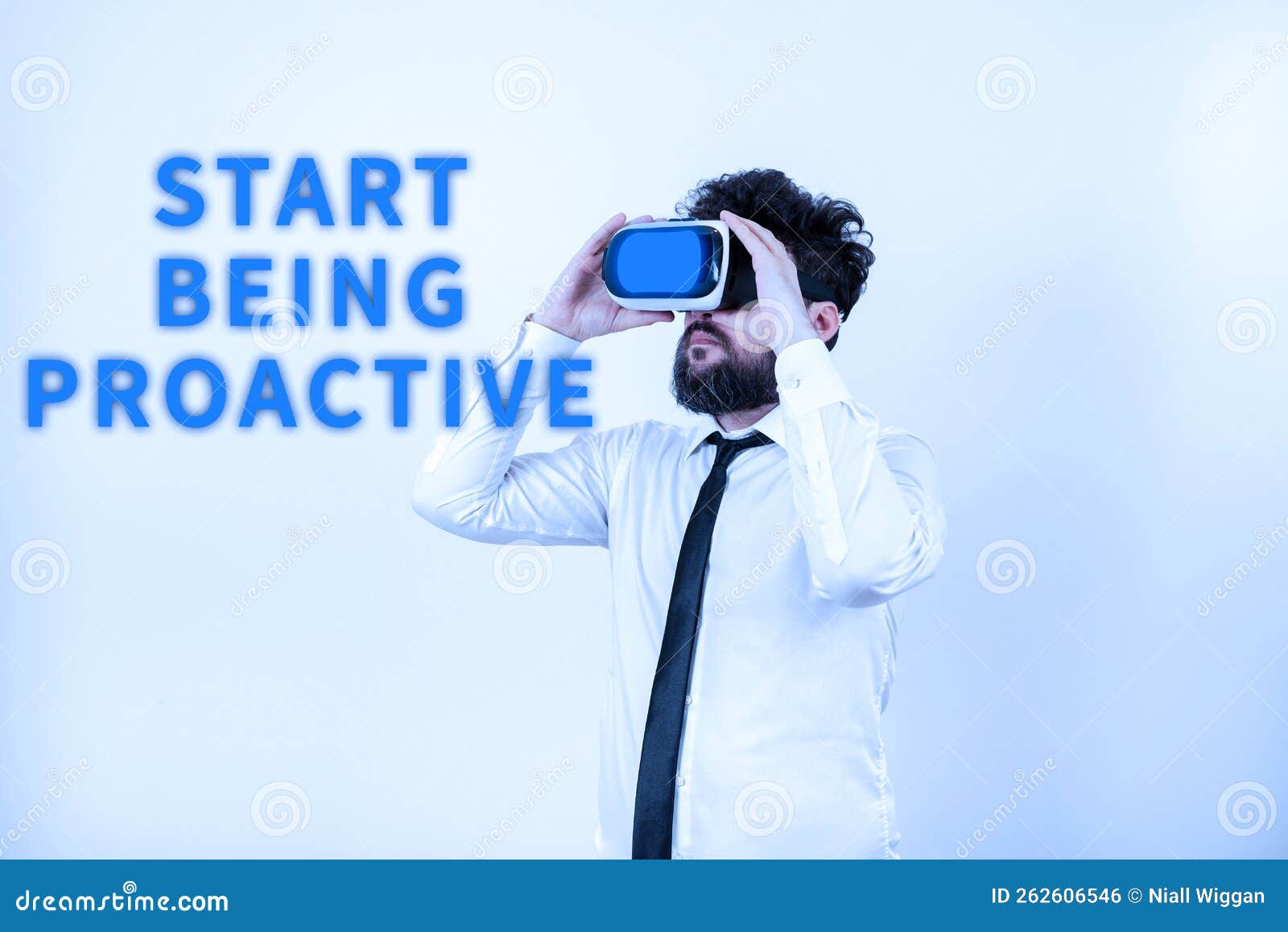 Handwriting Text Start Being Proactive. Word Written on Control ...