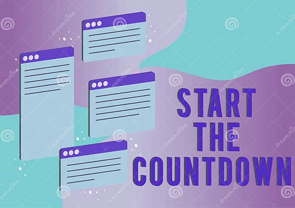 Conceptual Caption Start the Countdown. Business Overview Sequence of ...