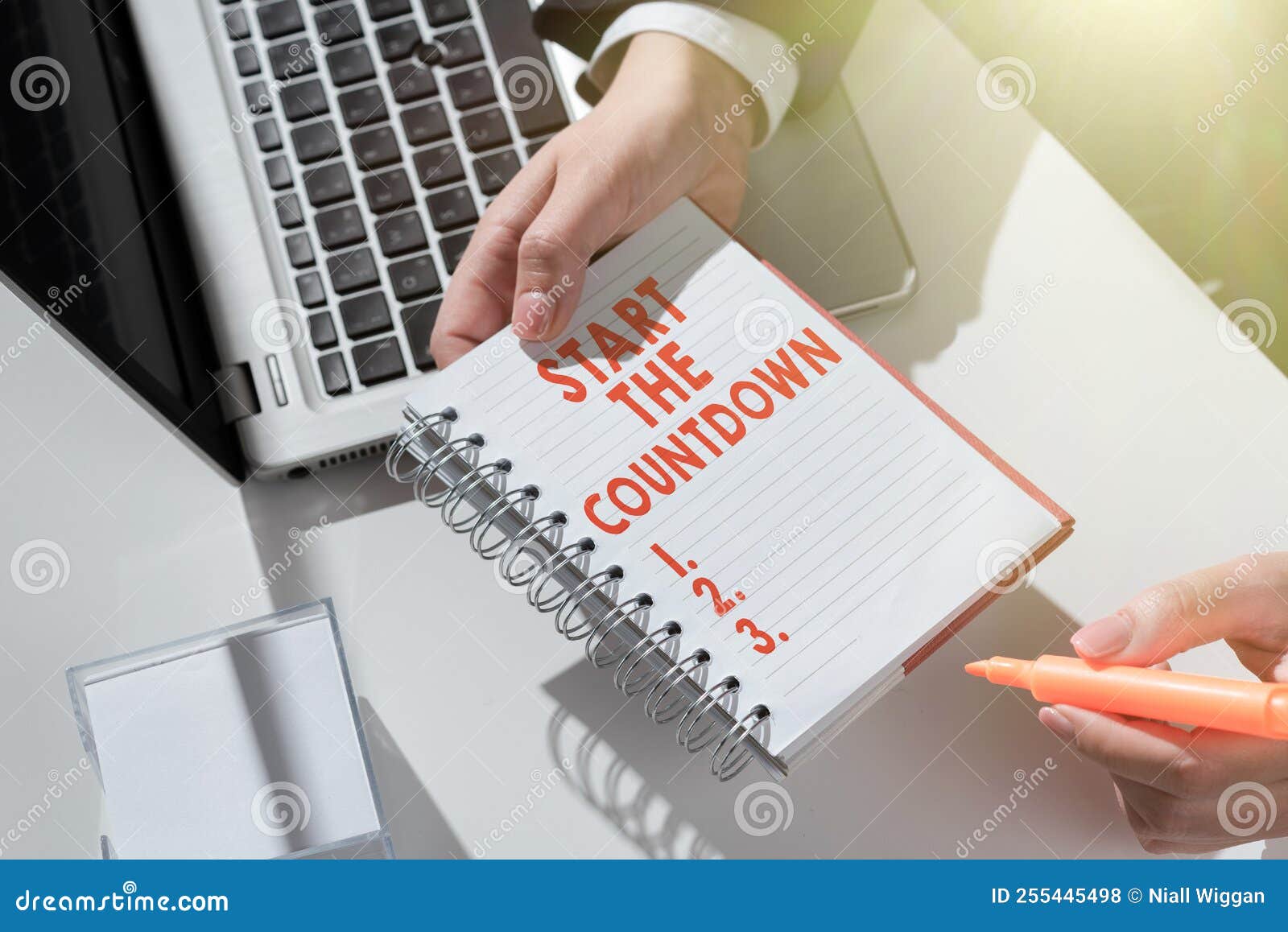 Handwriting Text Start the Countdown. Conceptual Photo Sequence of ...