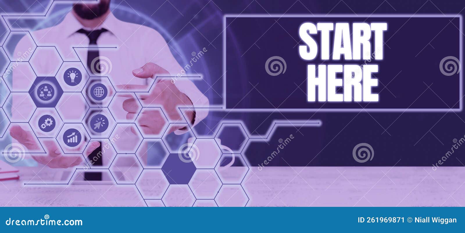 Handwriting Text Start Here. Concept Meaning Telling Someone this is ...