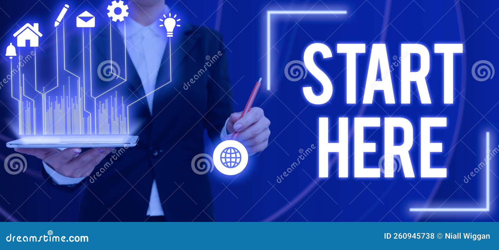 Handwriting Text Start Here. Concept Meaning Telling Someone this is ...