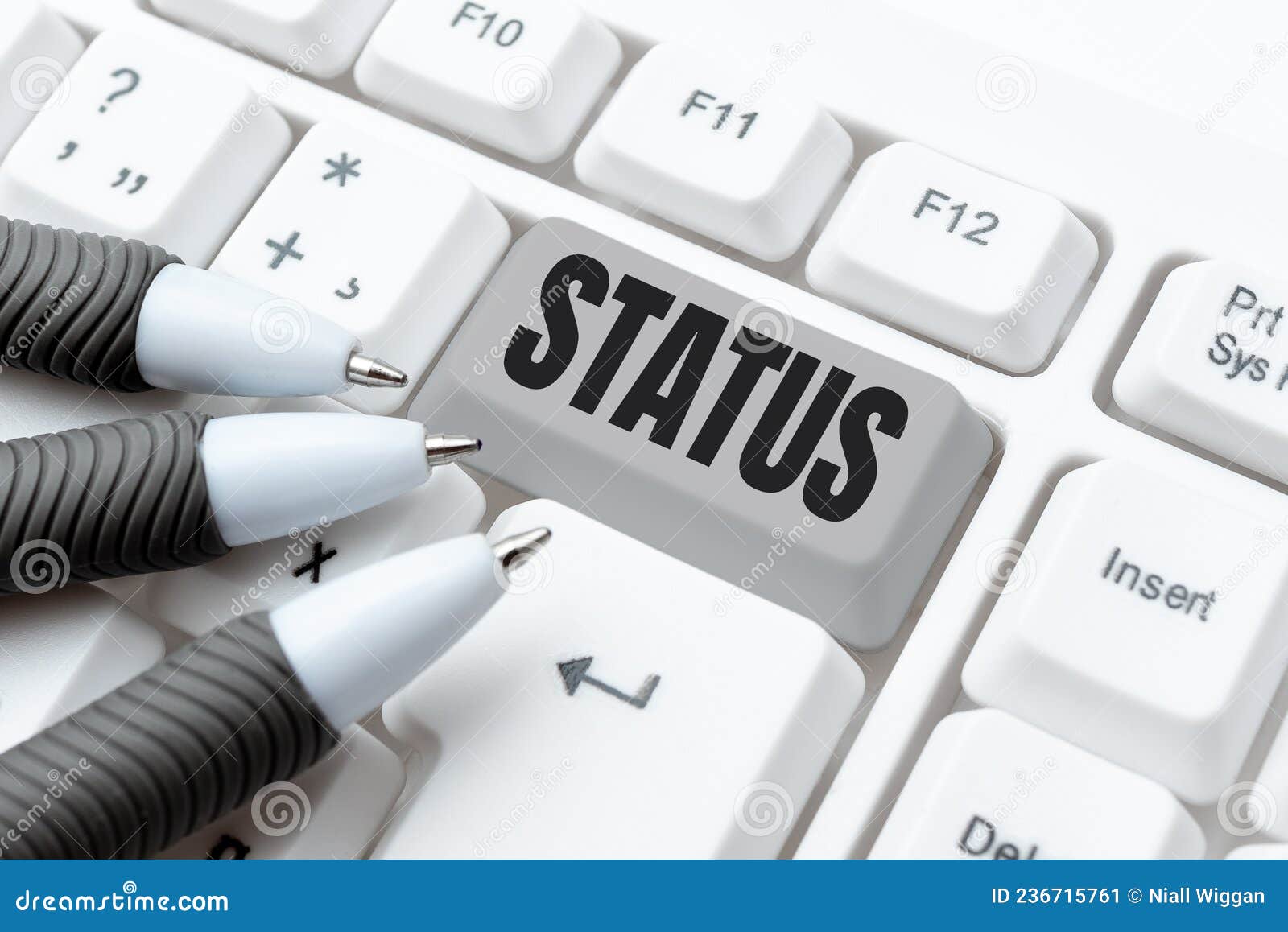 Text Sign Showing Status. Concept Meaning Situation at a Particular ...