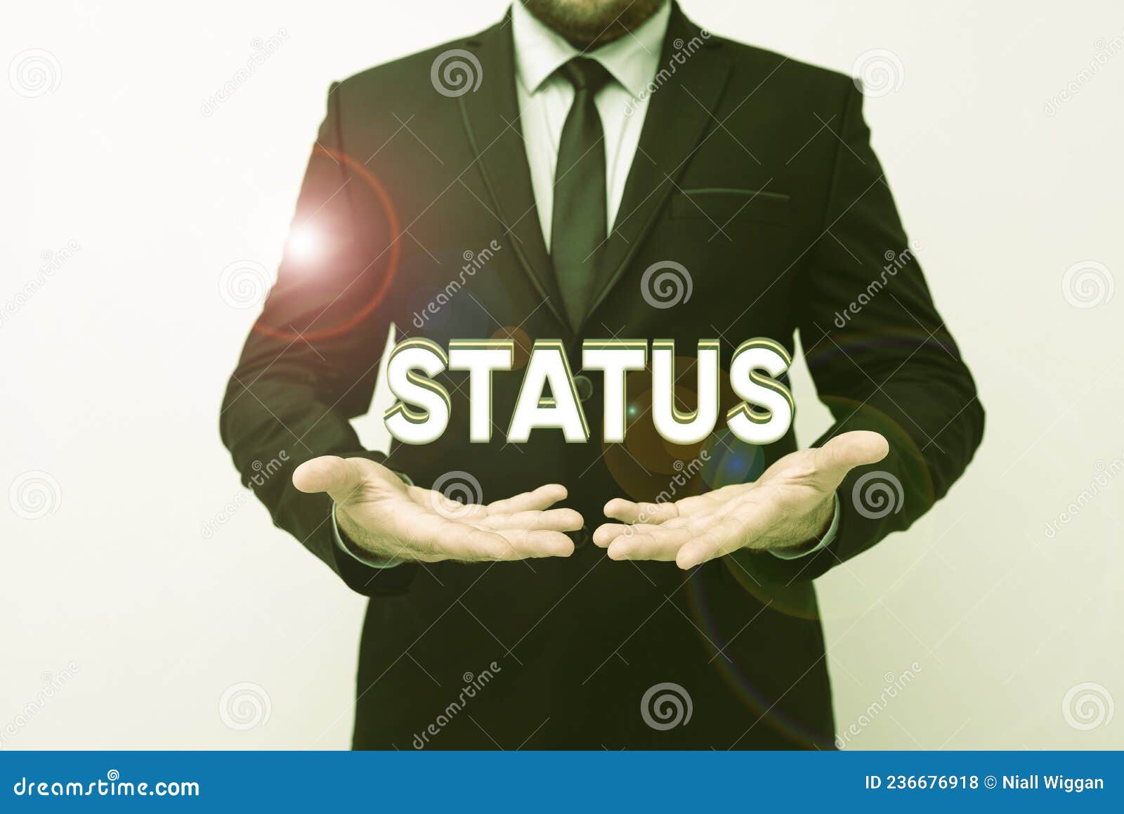 Handwriting Text Status. Word Written on Situation at a Particular Time ...