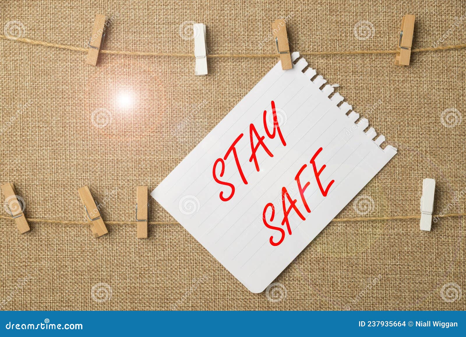 Sign Displaying Stay Safe. Business Idea Secure from Threat of Danger ...
