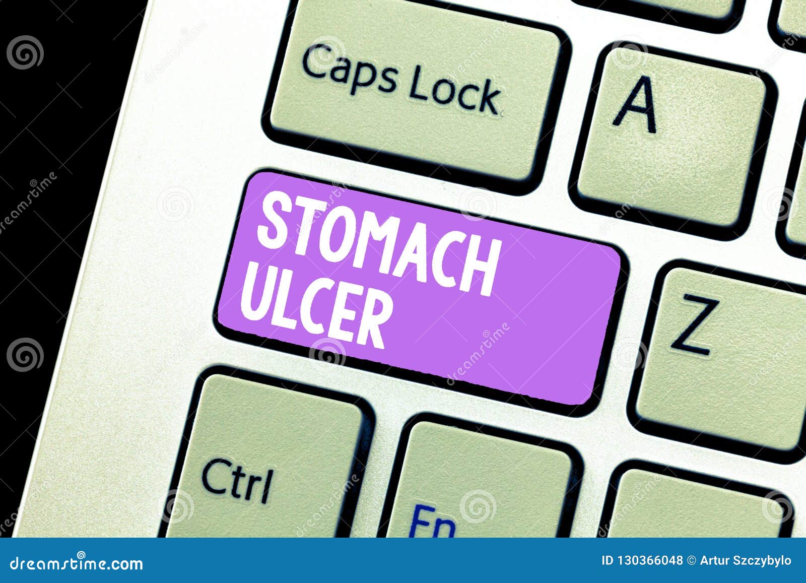 Handwriting Text Stomach Ulcer. Concept Meaning Open Sores that Develop ...