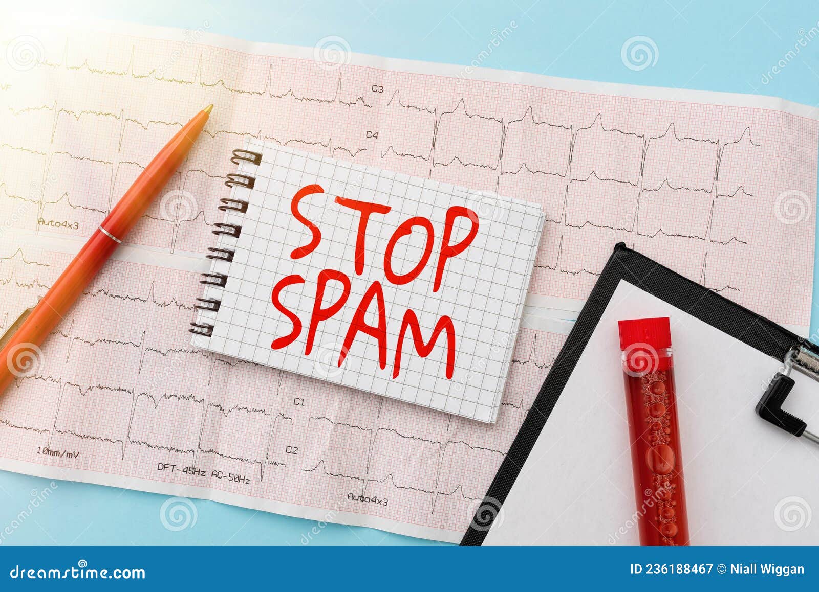 Text Sign Showing Stop Spam. Concept Meaning End the Intrusive or ...