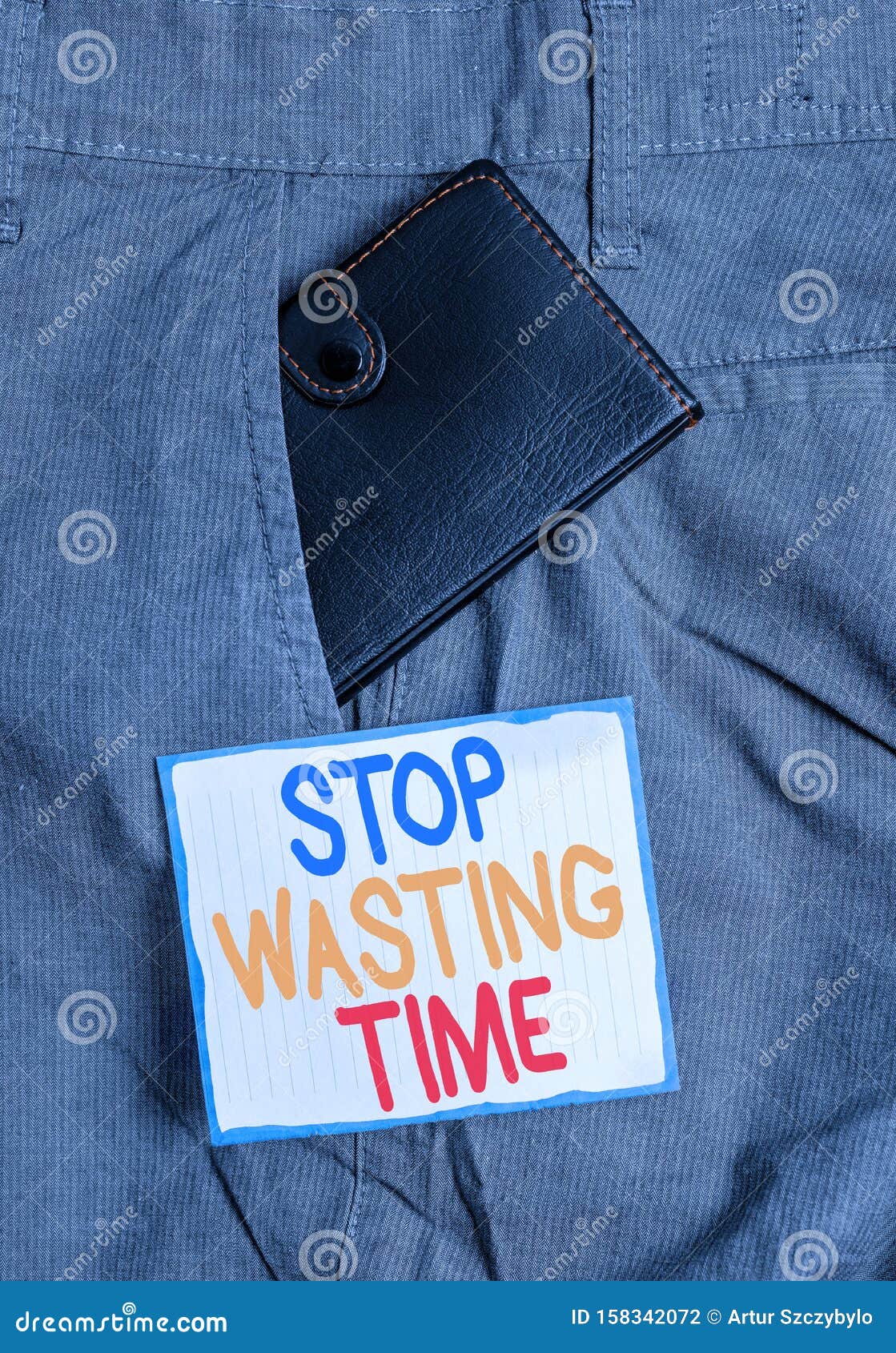 Handwriting Text Stop Wasting Time. Concept Meaning Advising ...