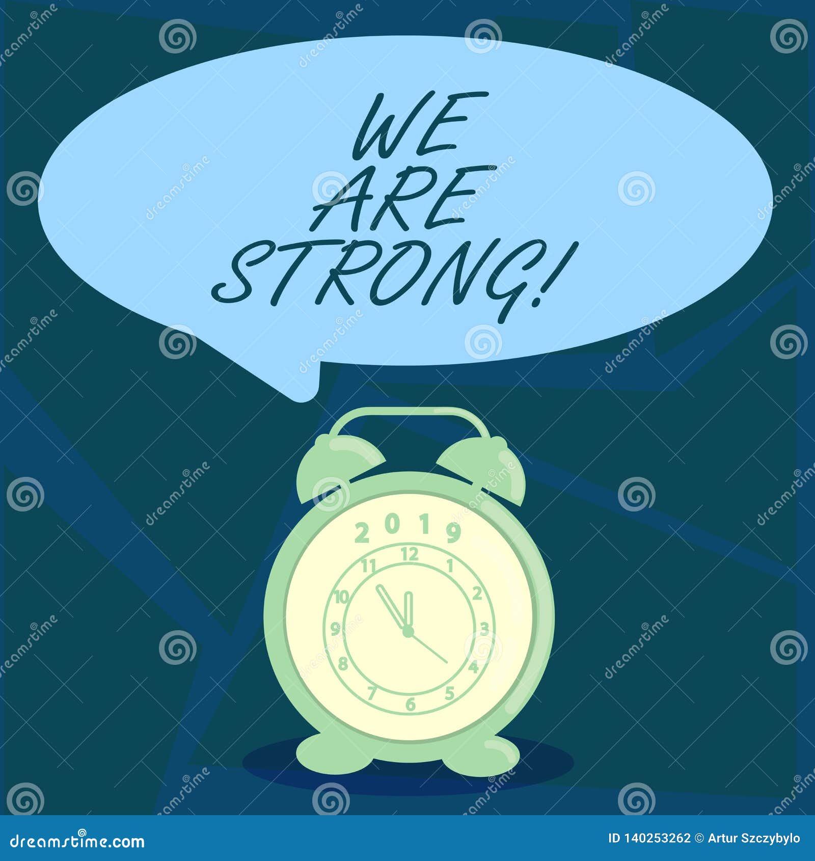 Handwriting Text we are Strong. Concept Meaning Have Great Strength ...