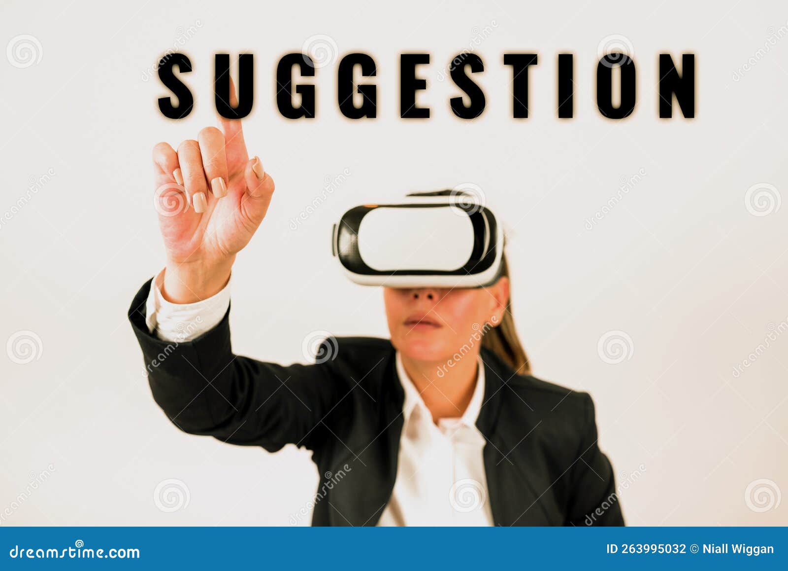 Hand Writing Sign Suggestion. Business Overview the Process of One ...