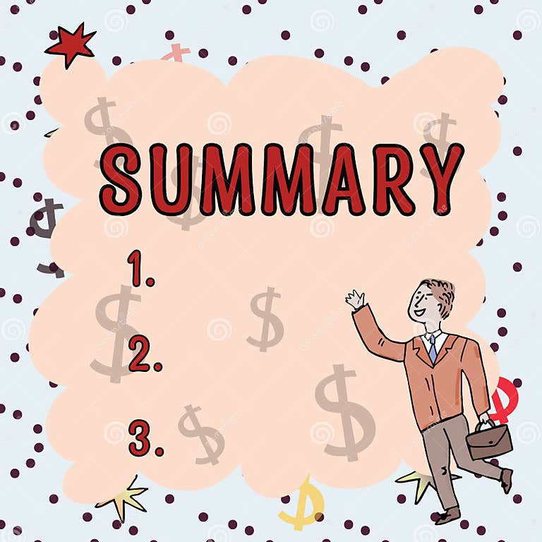 Text Caption Presenting Summary. Business Concept Brief Statement ...