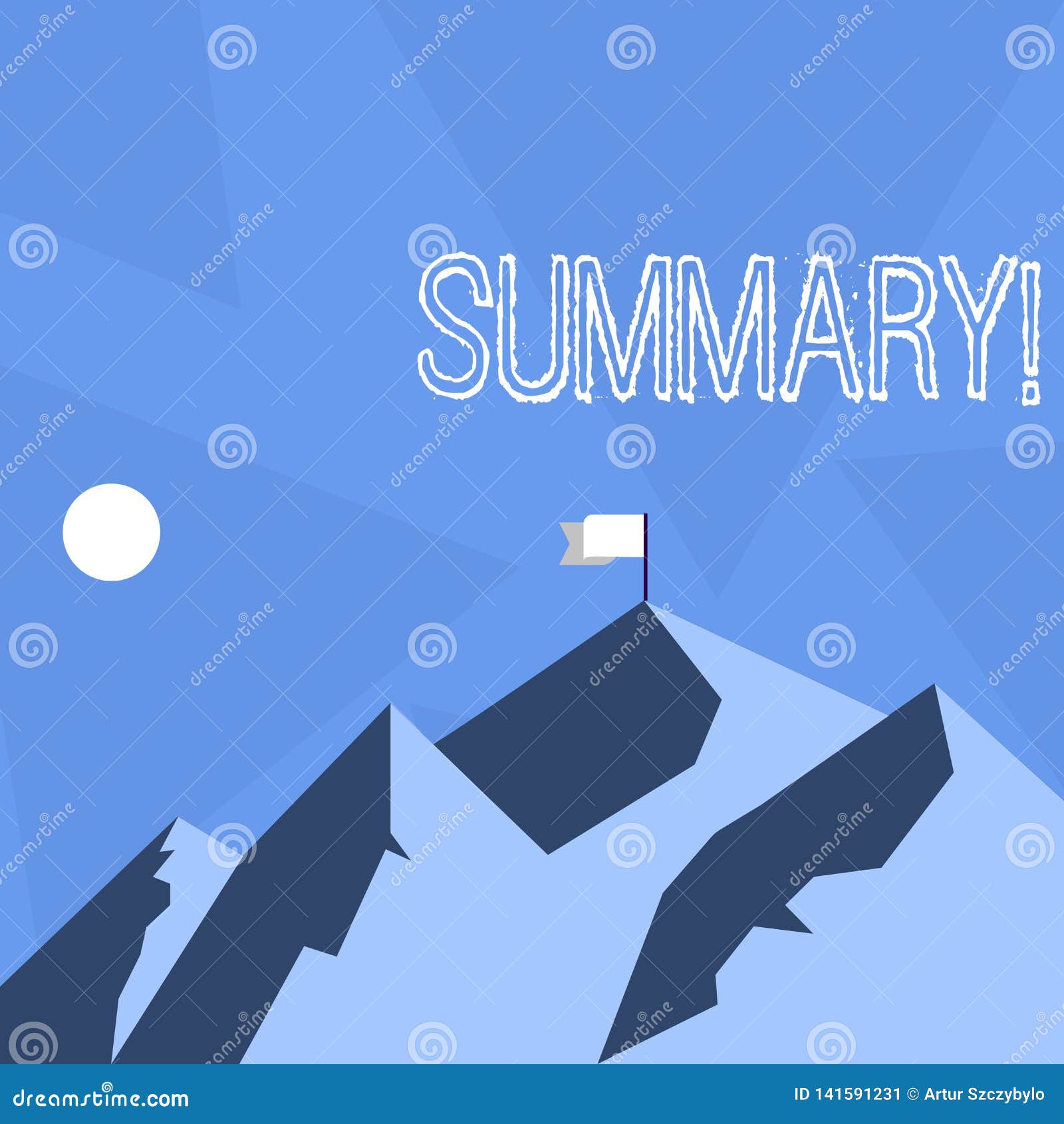 Handwriting Text Summary. Concept Meaning Brief Statement Abstract ...