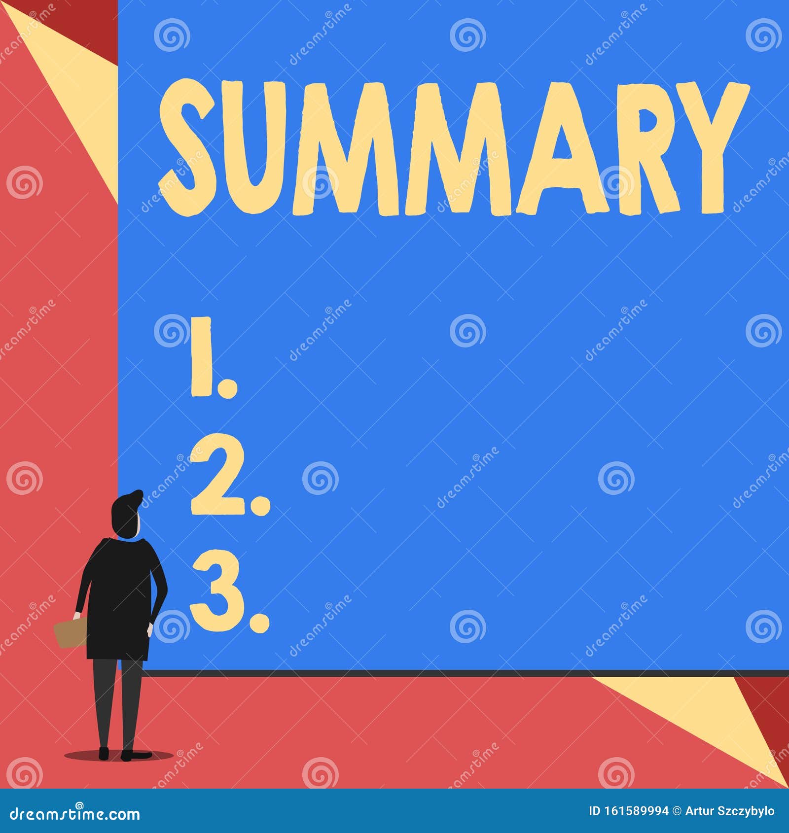 Handwriting Text Summary. Concept Meaning a Brief Statement or Account ...