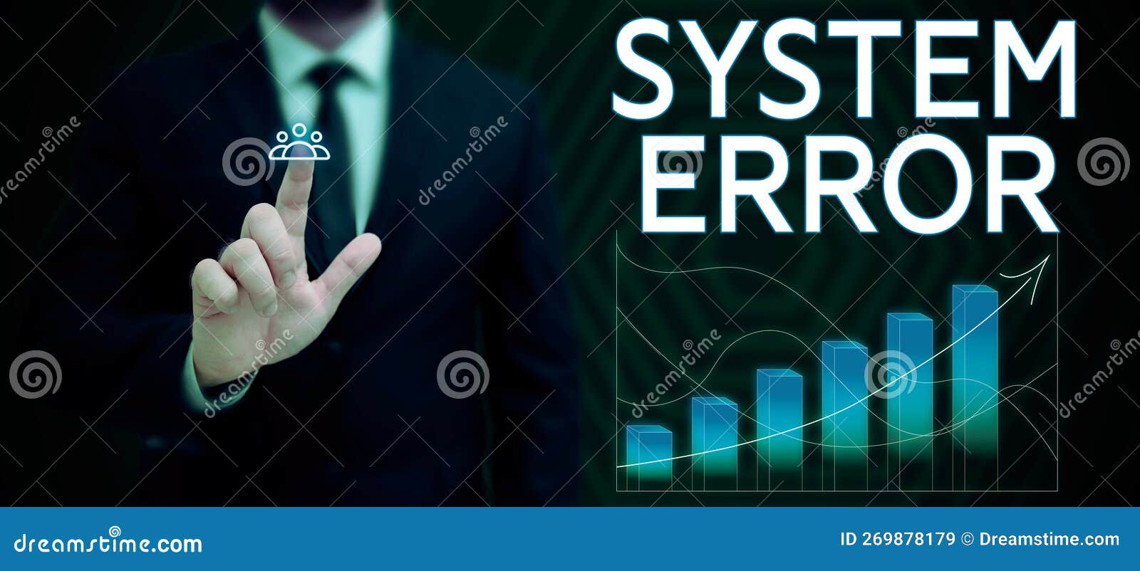 Conceptual Caption System Error. Business Showcase Technological ...
