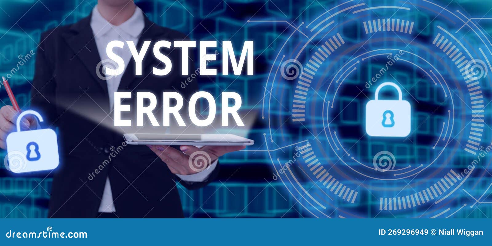 Handwriting Text System Error. Conceptual Photo Technological Failure Software Collapse Crash ...