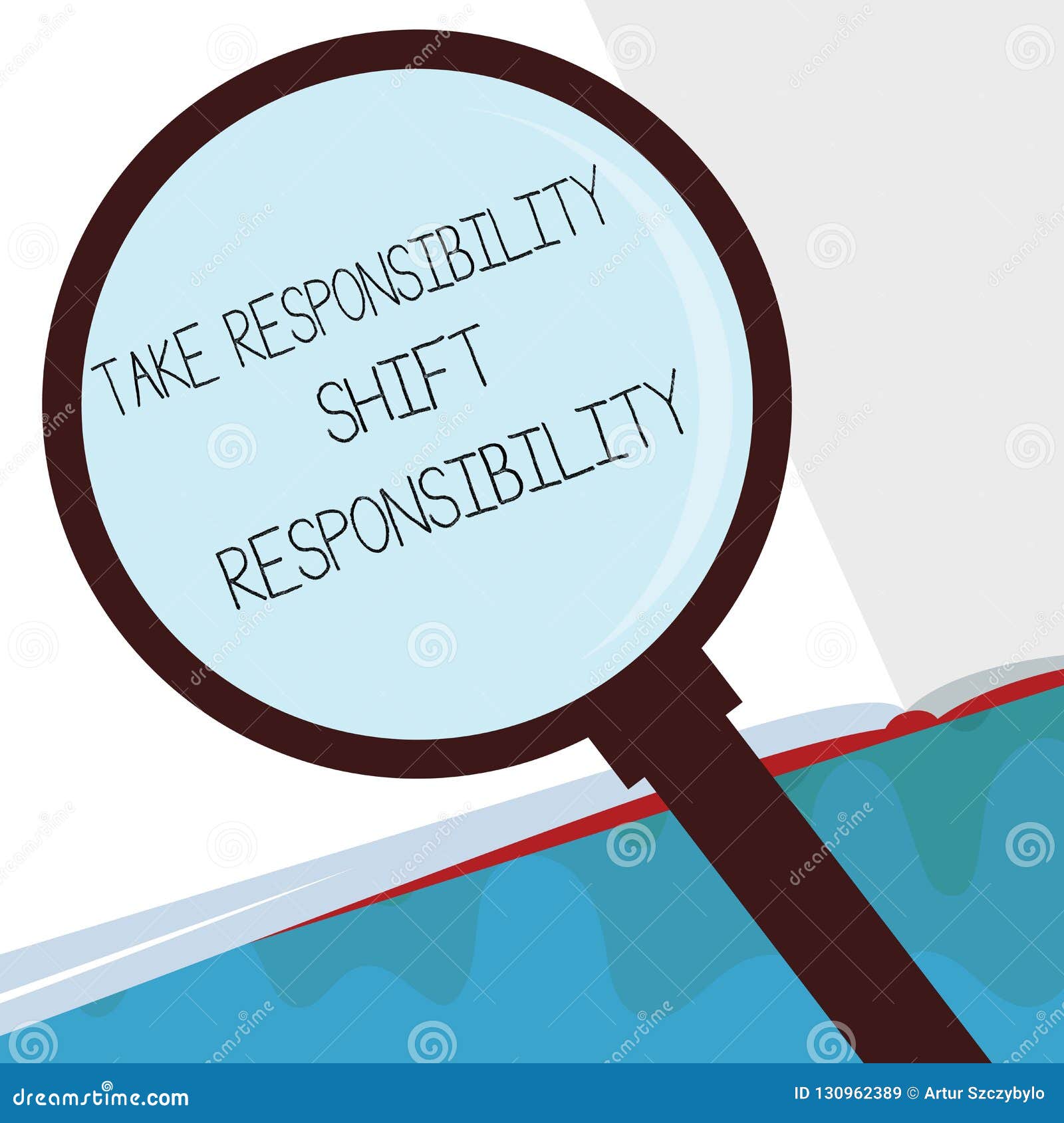 Handwriting Text Take Responsibility Shift Responsibility. Concept ...