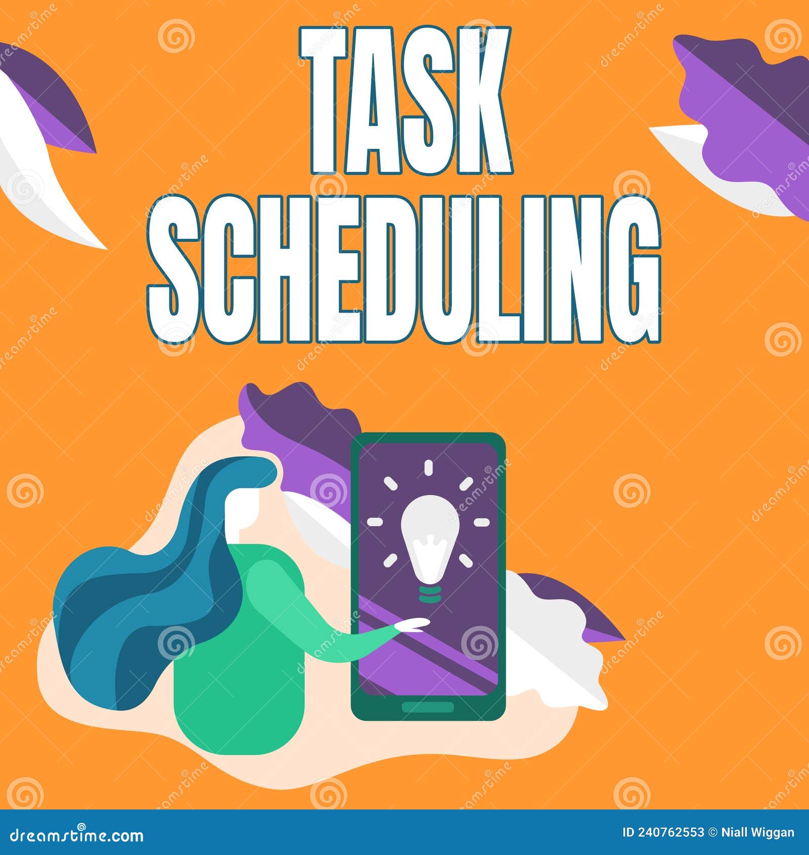 Handwriting Text Task Scheduling. Business Idea the Assignment of Start ...