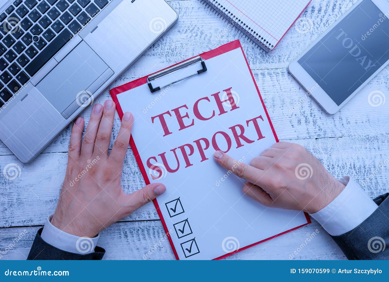 Handwriting Text Tech Support. Concept Meaning Assisting Individuals ...