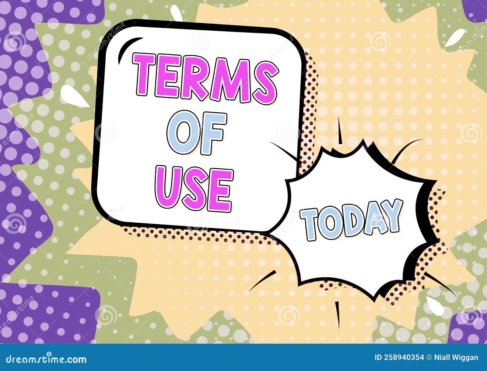 Handwriting Text Terms of Use. Word Written on Established Conditions ...