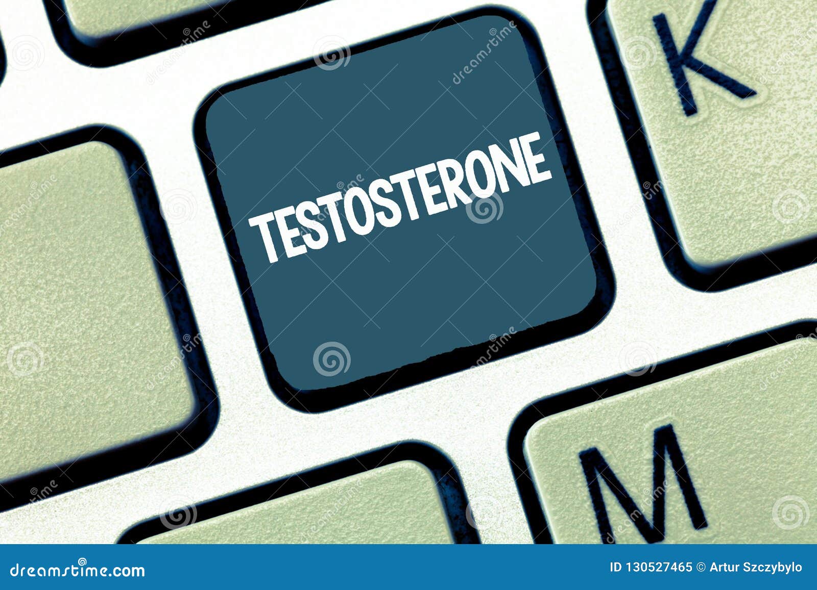 Handwriting Text Testosterone. Concept Meaning Hormone Development of ...