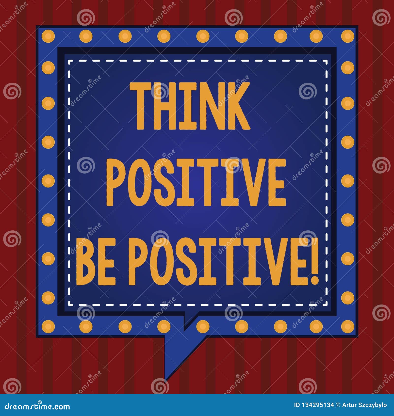 Handwriting Text Think Positive Be Positive. Concept Meaning always ...