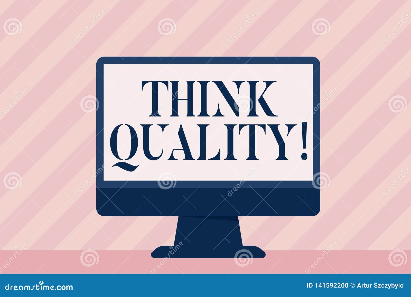 Handwriting Text Think Quality. Concept Meaning Thinking of Innovative ...