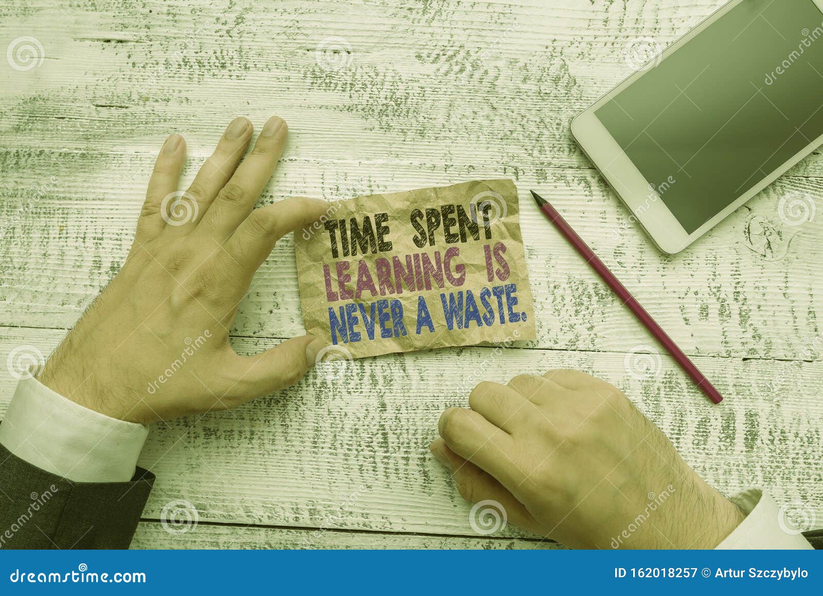 Handwriting Text Time Spent Learning is Never a Waste. Concept Meaning ...