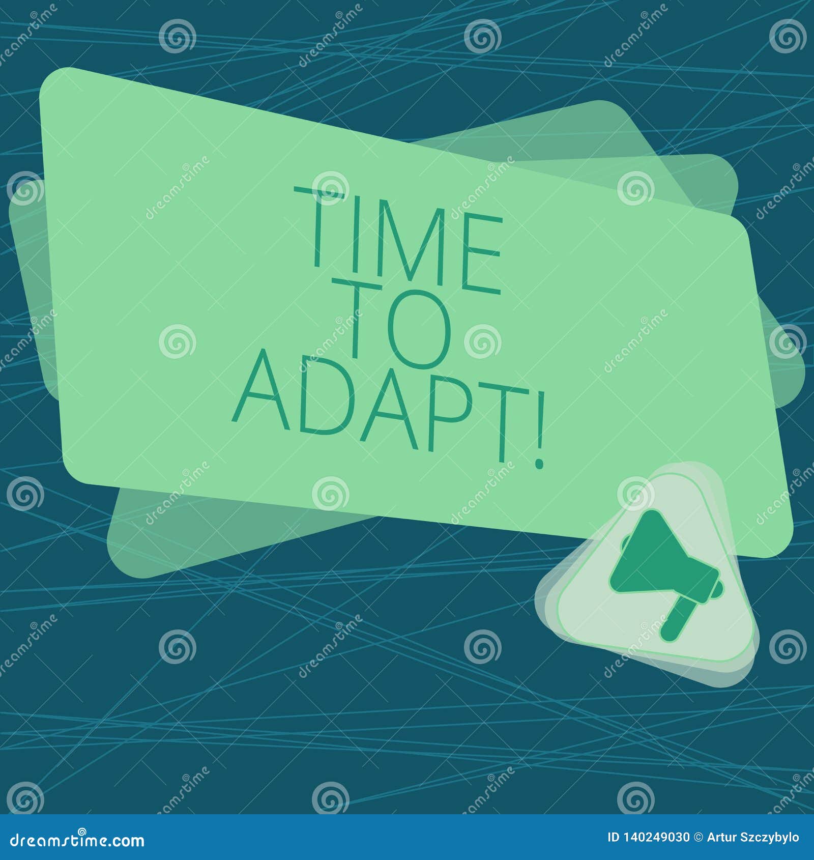 Handwriting Text Time To Adapt. Concept Meaning Moment To Adjust ...