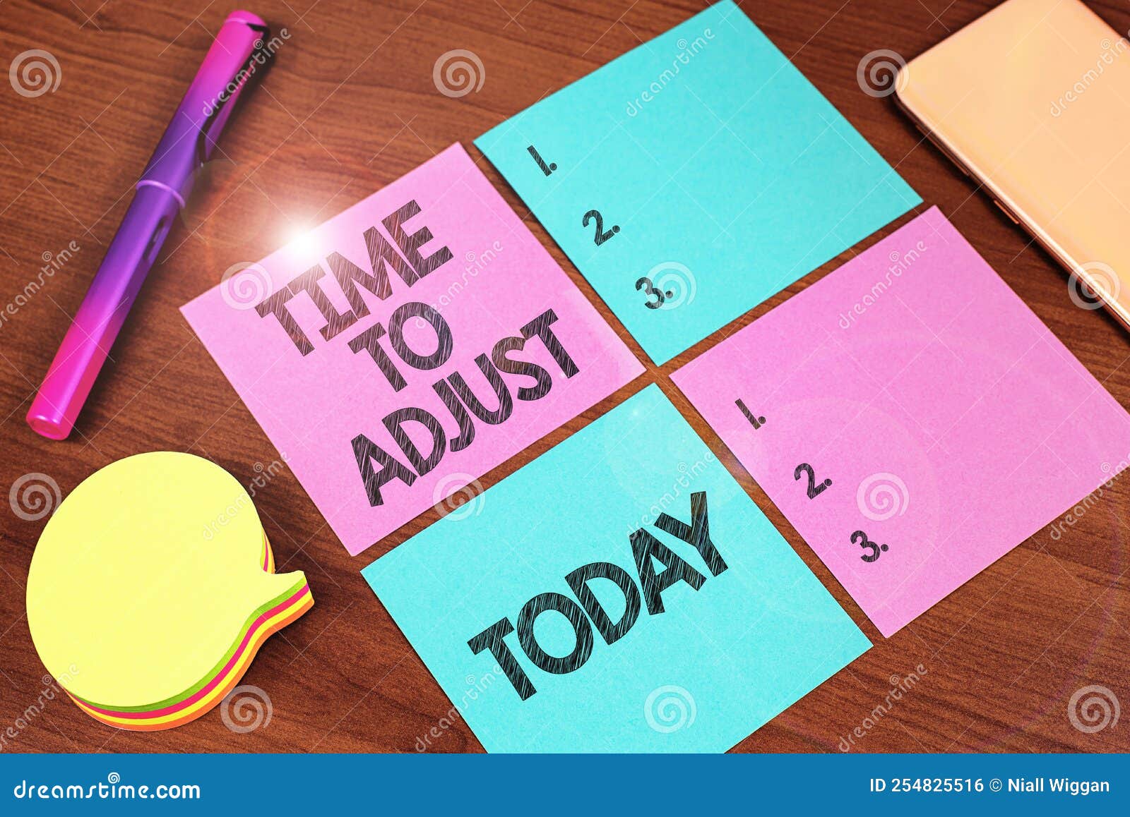 Handwriting Text Time To Adjust. Conceptual Photo Right Moment for ...