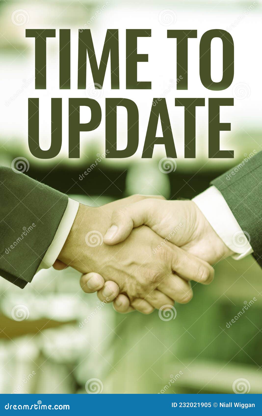 Hand Writing Sign Time To Update. Business Showcase Act Updating ...