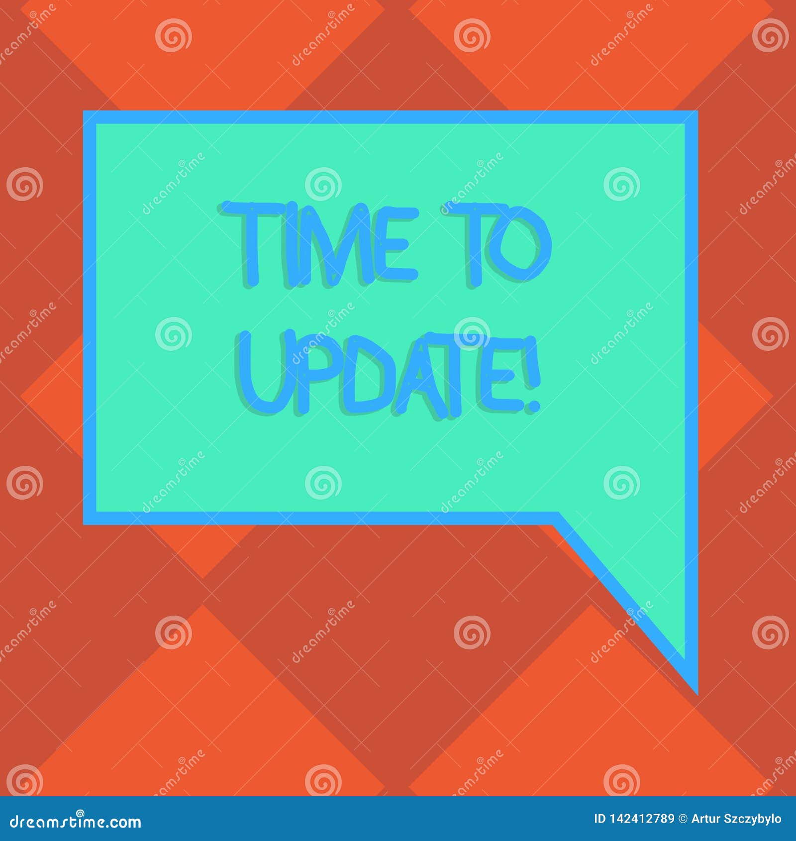 Handwriting Text Time To Update. Concept Meaning Renewal Updating ...