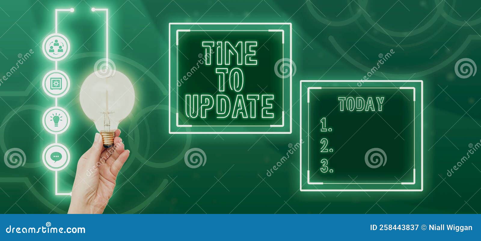 Sign Displaying Time To Update. Business Concept System Software Update ...