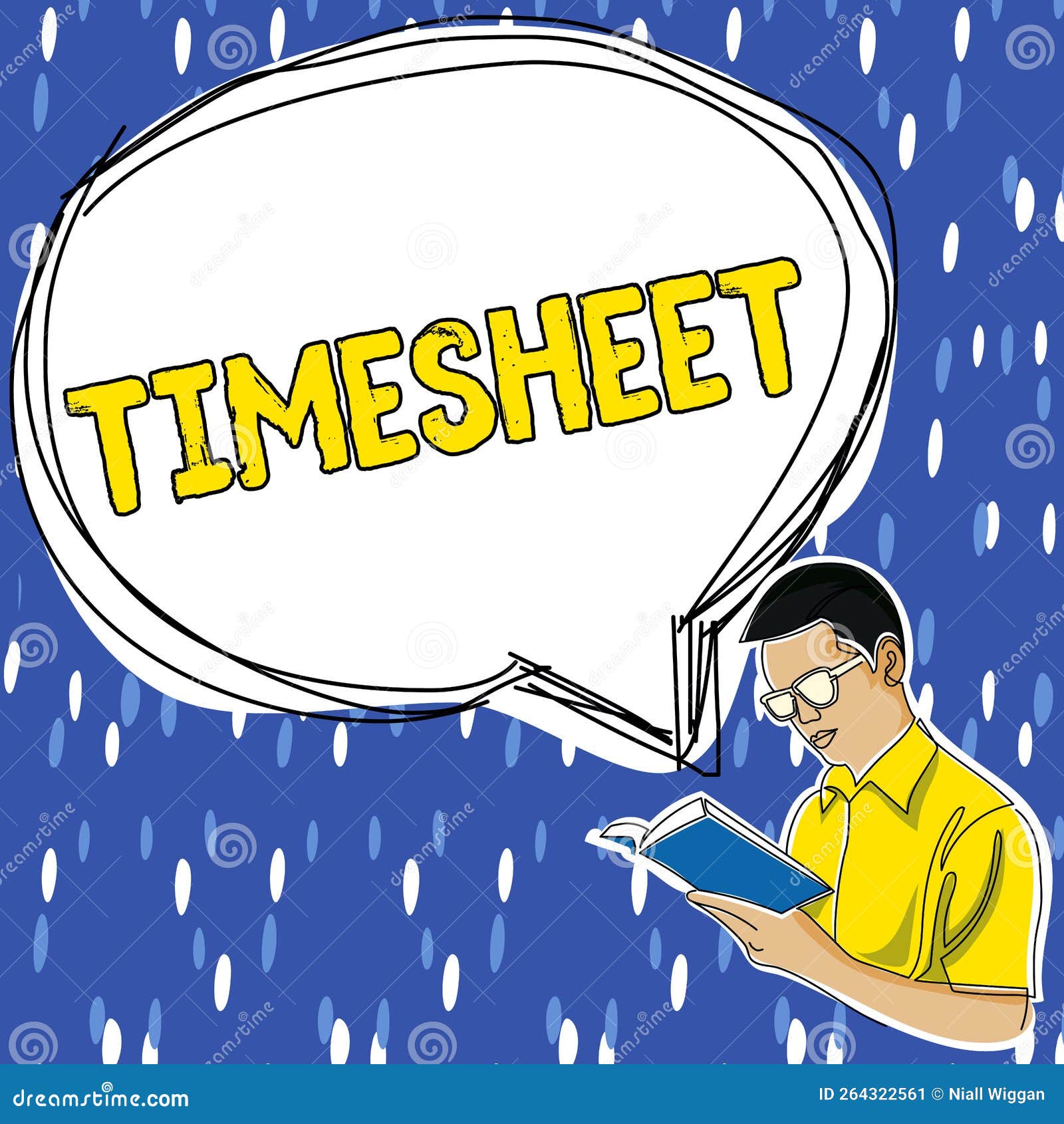 Handwriting Text Timesheet. Business Showcase Graphical Representation ...