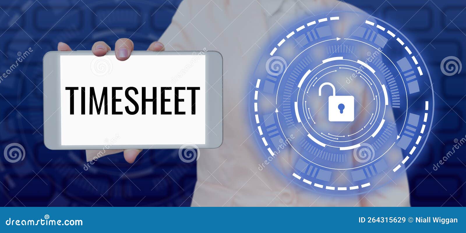 Handwriting Text Timesheet. Internet Concept Graphical Representation ...