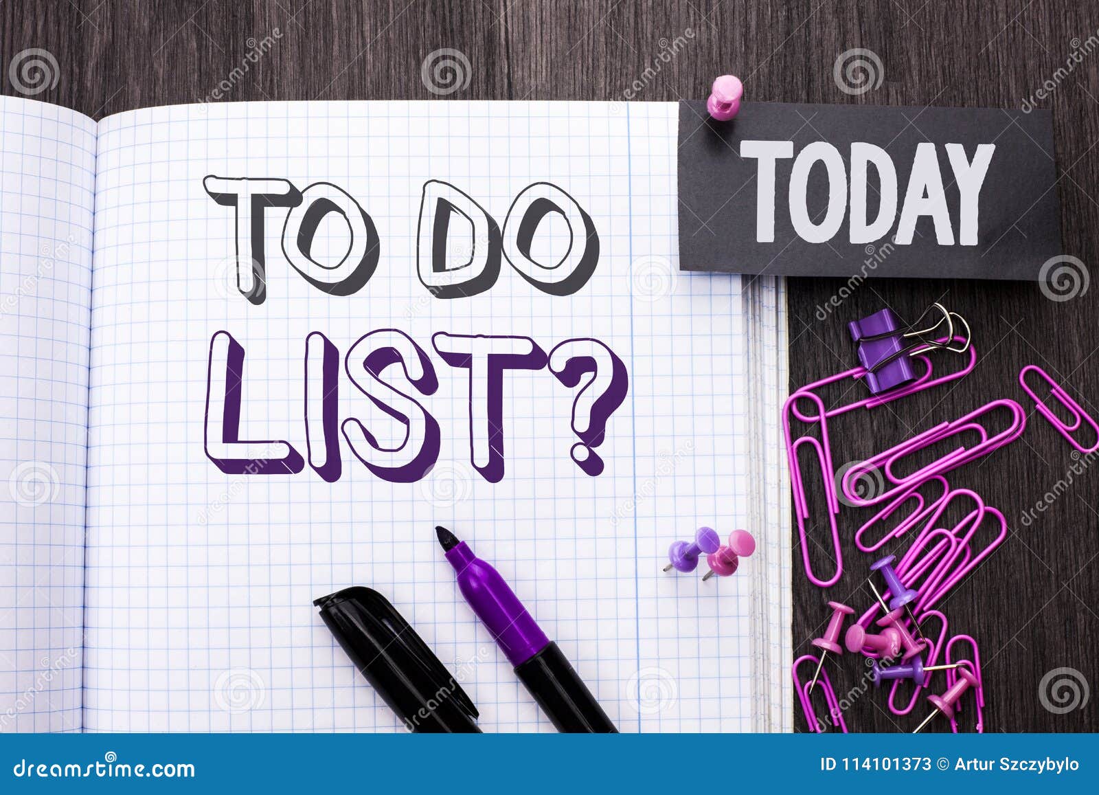 Handwriting Text To Do List Question. Concept Meaning Asking How ...