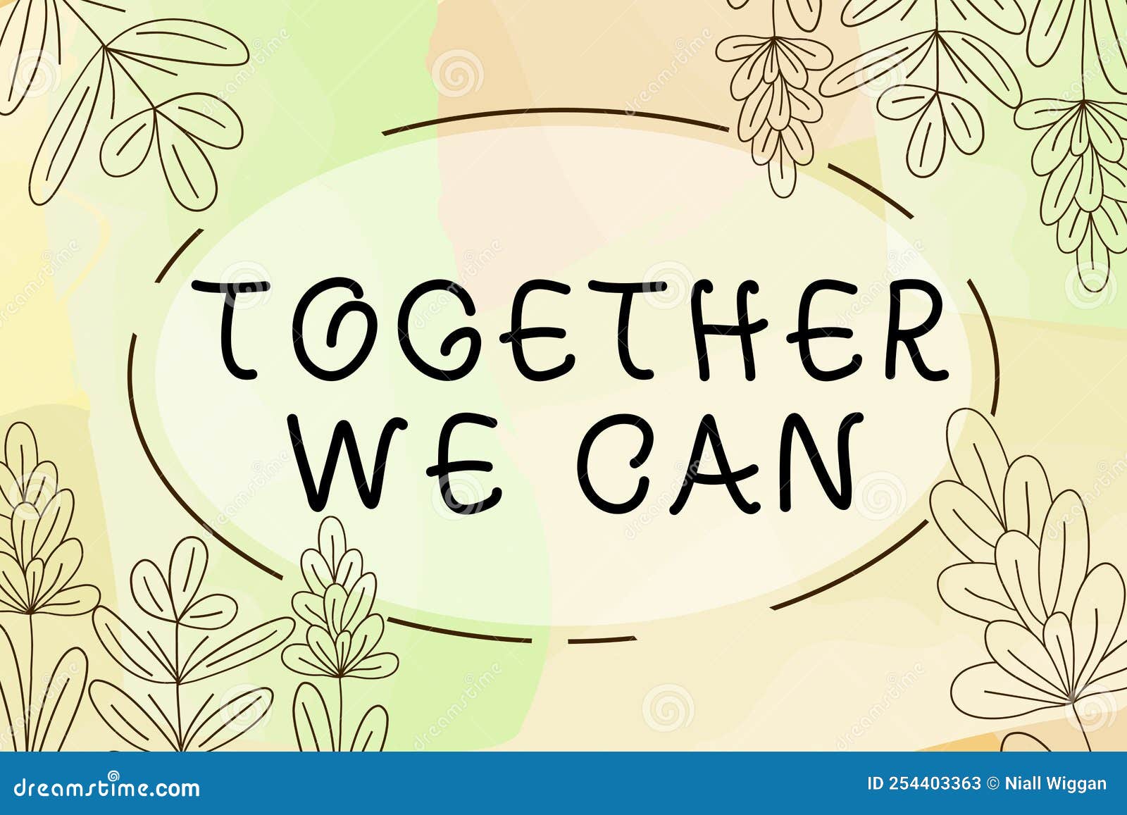 Handwriting Text Together we Can. Business Showcase Unity Can Makes ...