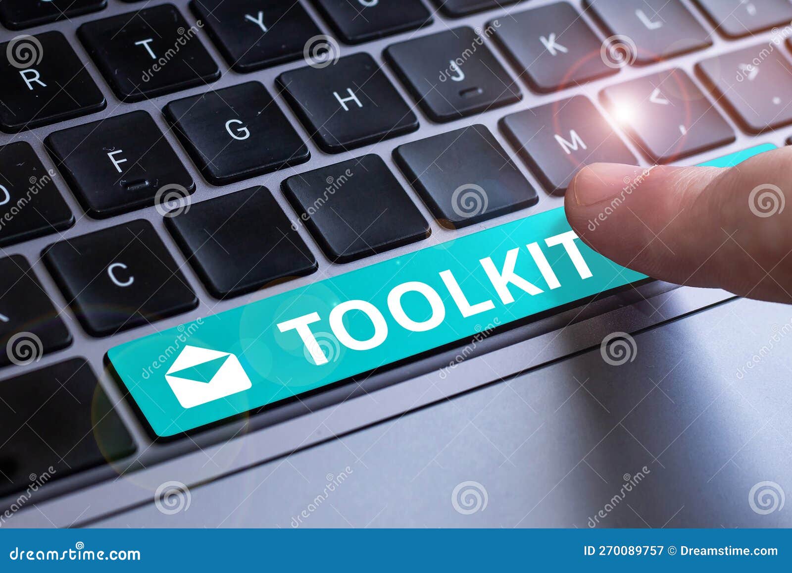 Handwriting Text Toolkit. Word Written on Set of Tools Kept in a Bag or ...