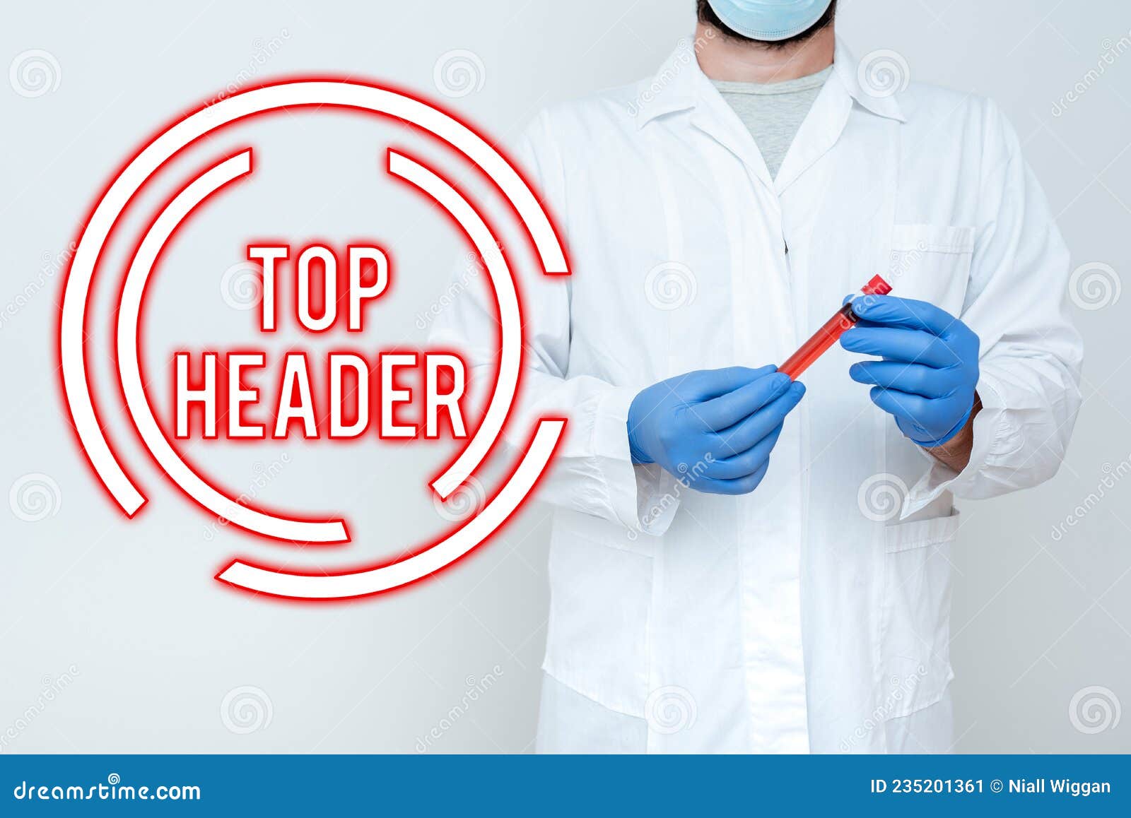 Sign Displaying Top Header. Business Overview Text at the Top of a Page ...