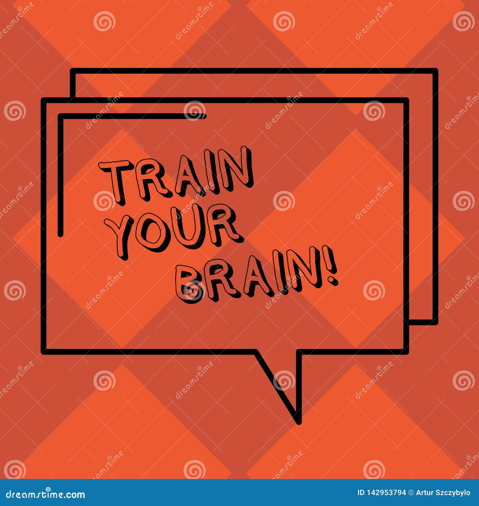 Handwriting Text Train Your Brain. Concept Meaning Educate Yourself Get ...
