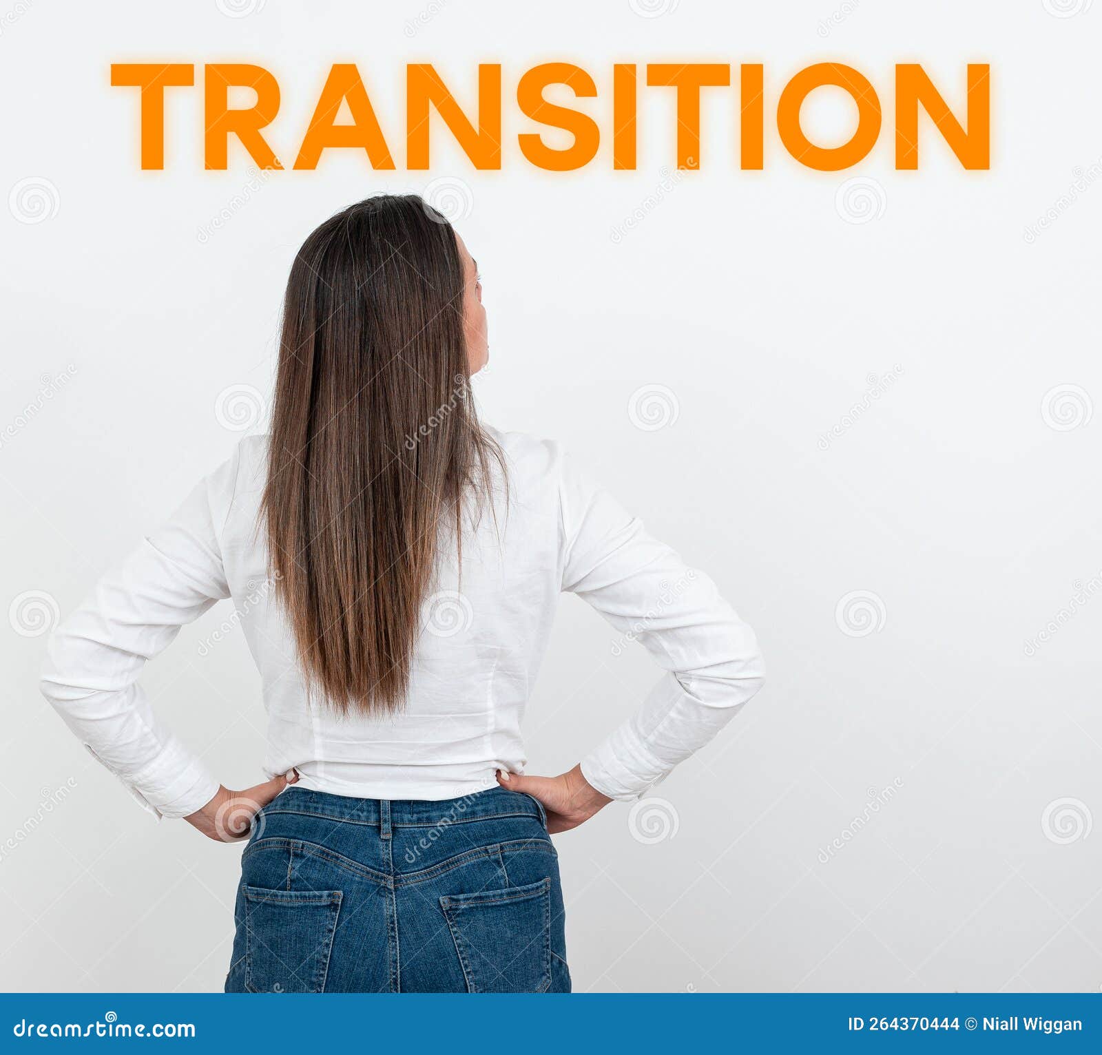 Sign Displaying Transition. Business Overview a Dramatic or Sweeping Alteration of Shape or ...