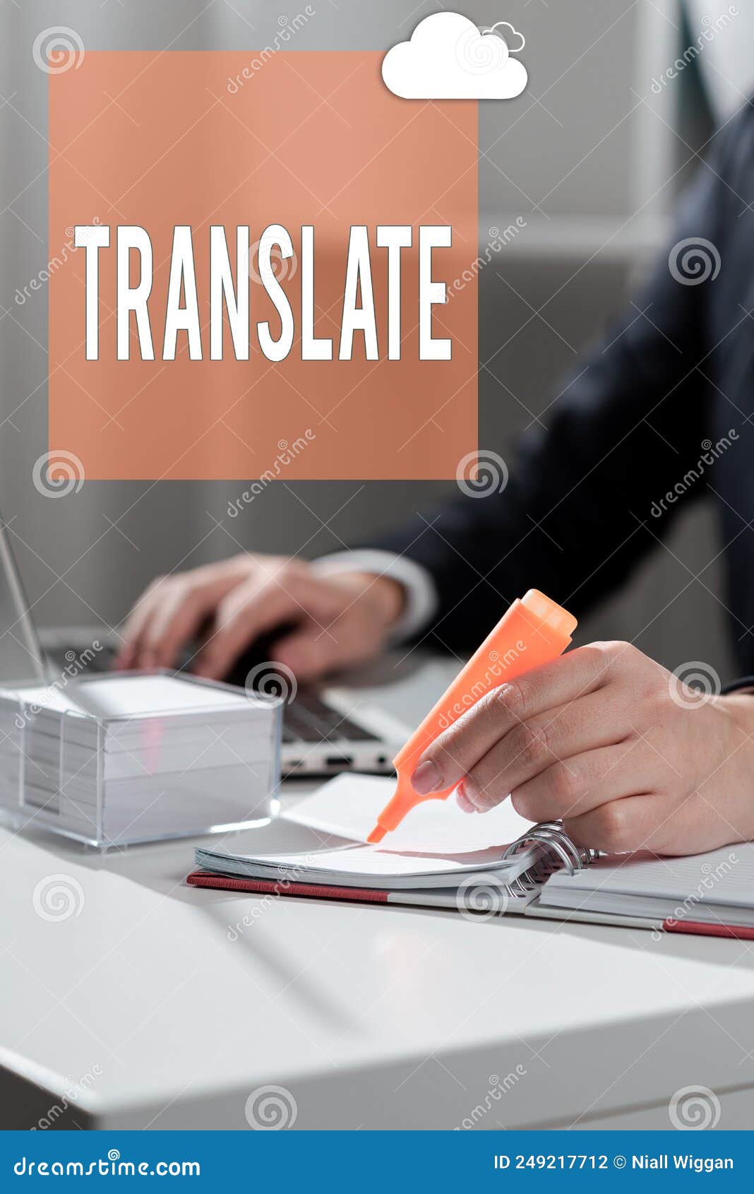 Handwriting Text Translate. Word for Another Word with Same Equivalent ...