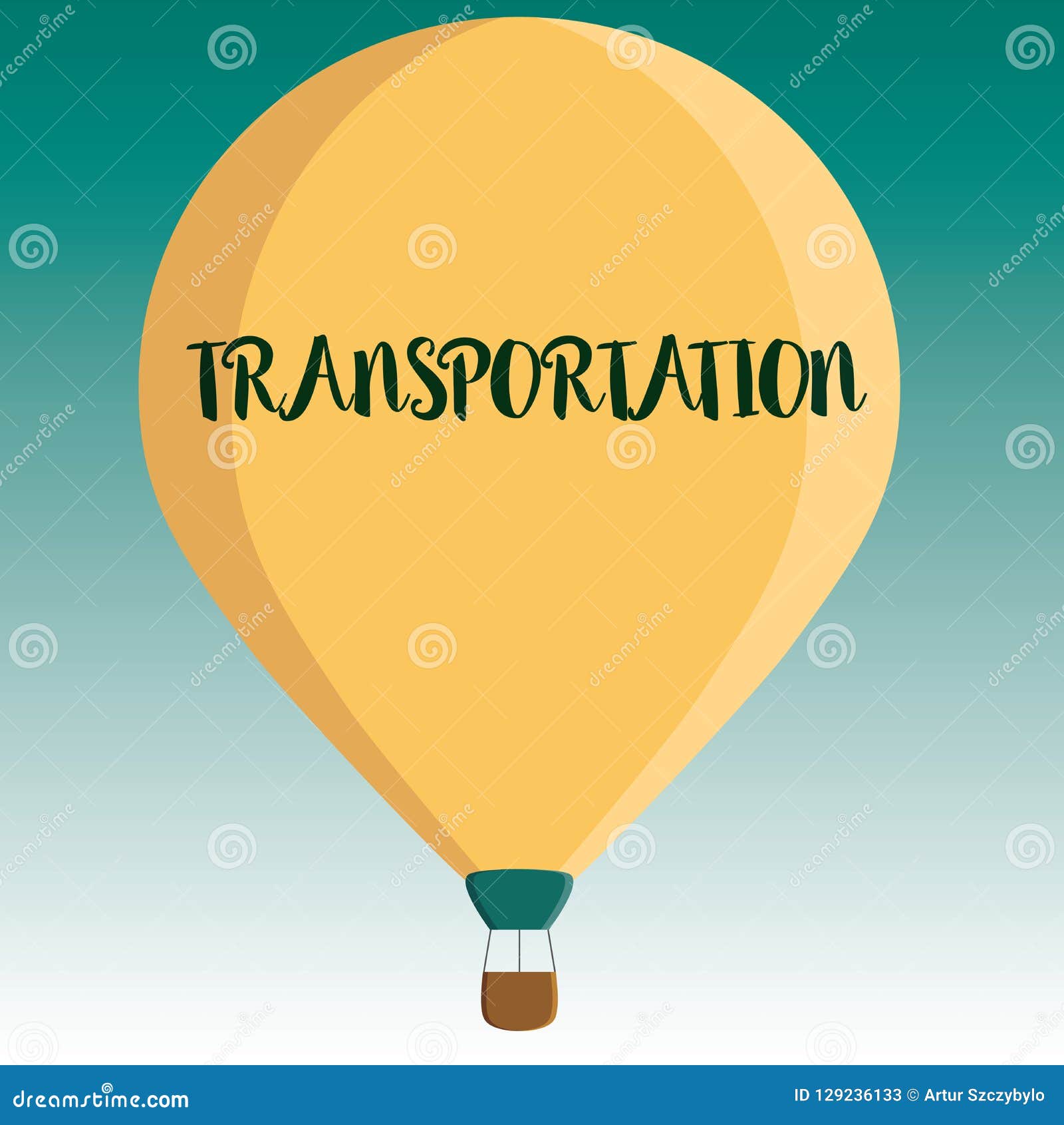 Handwriting Text Transportation. Concept Meaning Means of Transporting ...