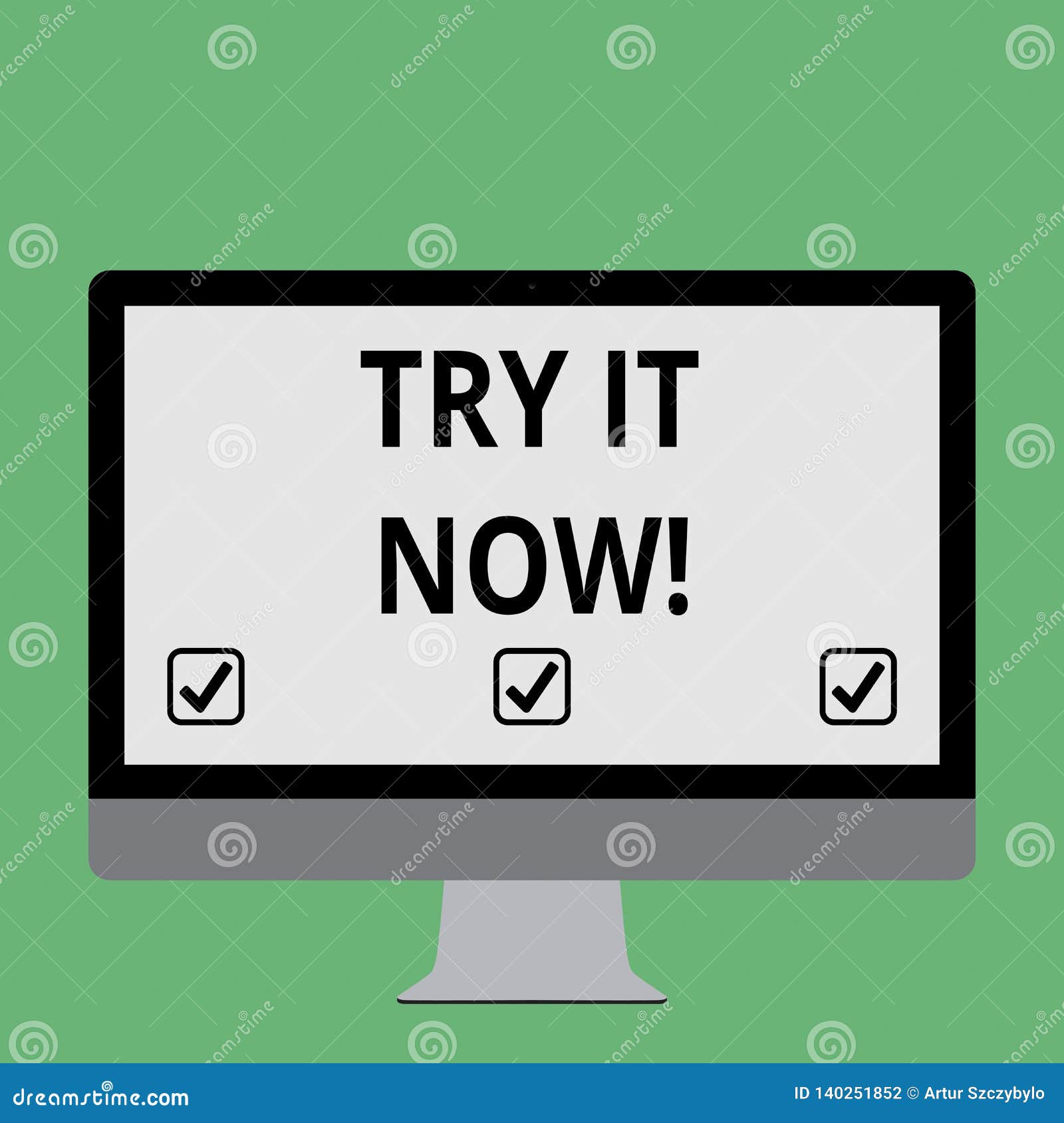Handwriting Text Try it Now. Concept Meaning Free Trial of Something ...