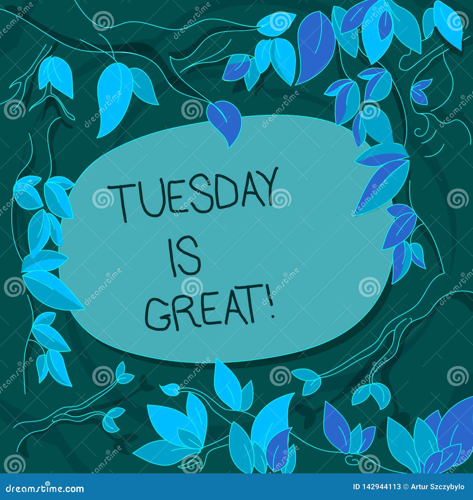 Handwriting Text Tuesday is Great. Concept Meaning Excellent Second Day ...