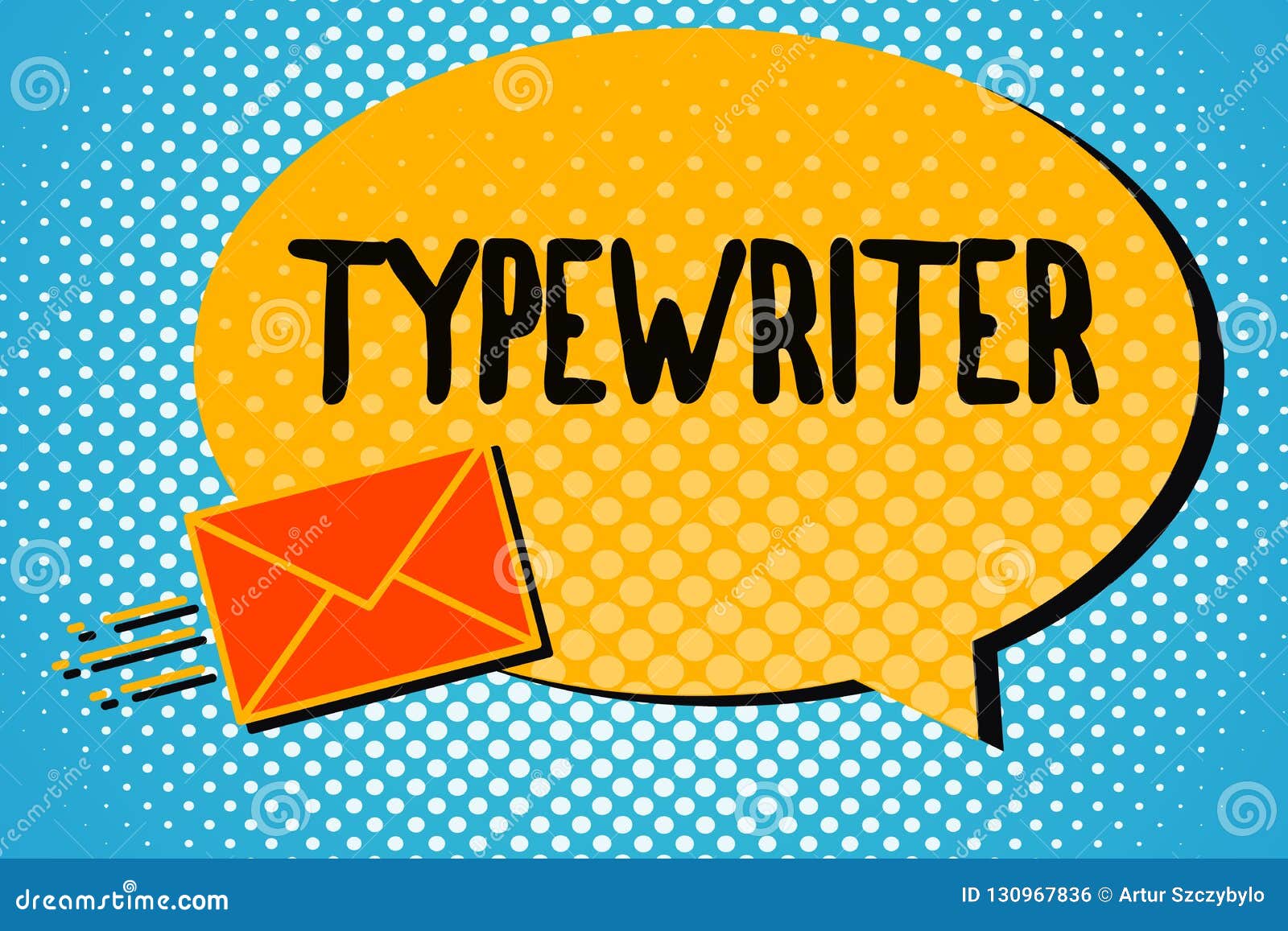 Handwriting Text Typewriter. Concept Meaning Electric Electronic ...