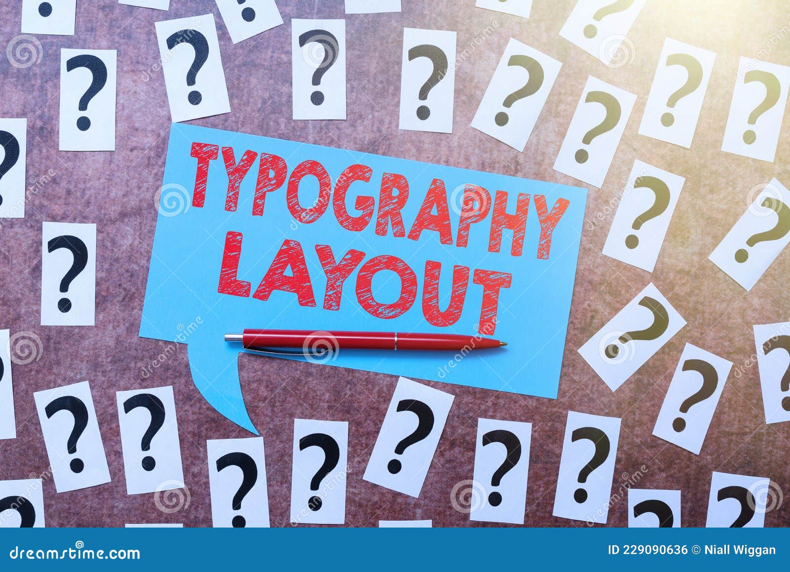 Handwriting Text Typography Layout. Business Showcase Theory and ...