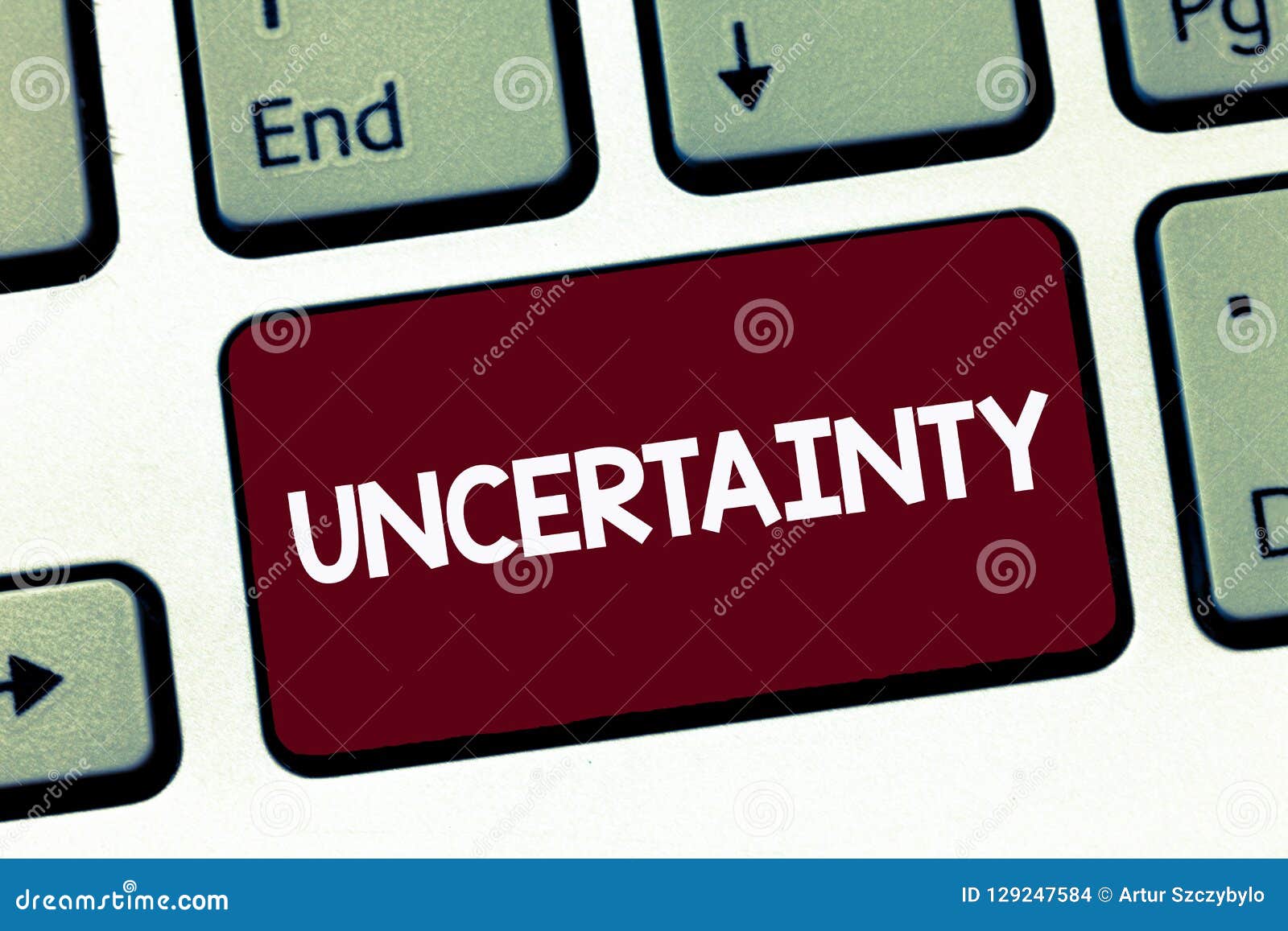 Handwriting Text Uncertainty. Concept Meaning State of Being Uncertain ...