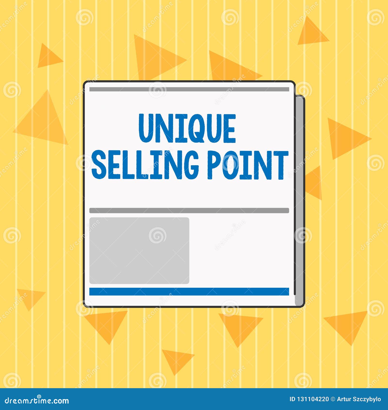 Handwriting Text Unique Selling Point. Concept Meaning Differentiate a ...