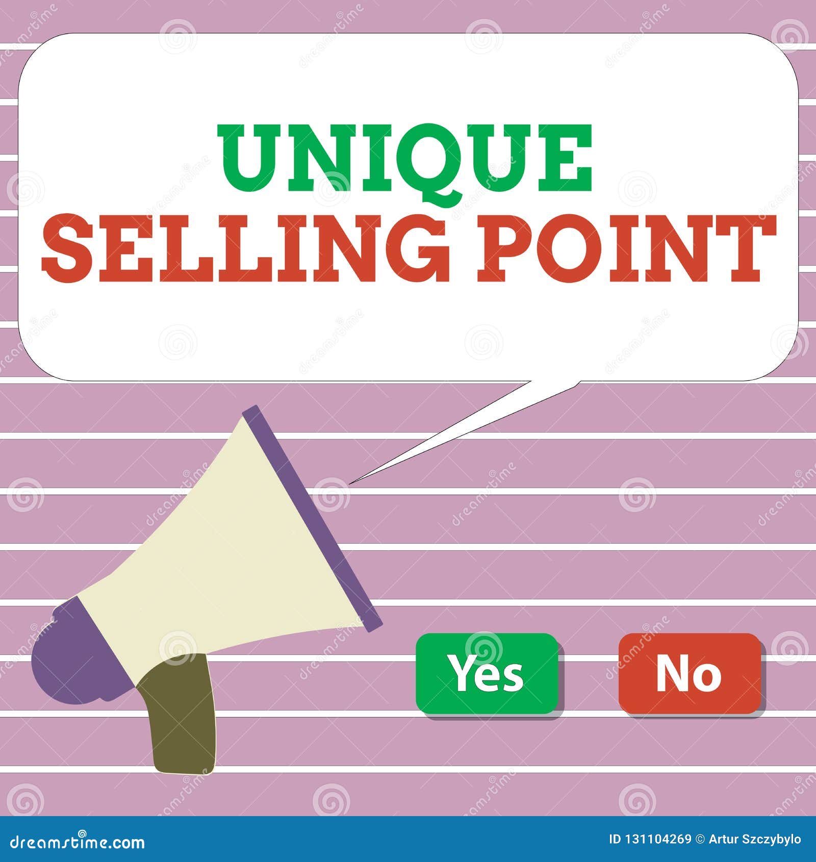 Handwriting Text Unique Selling Point. Concept Meaning Differentiate a ...